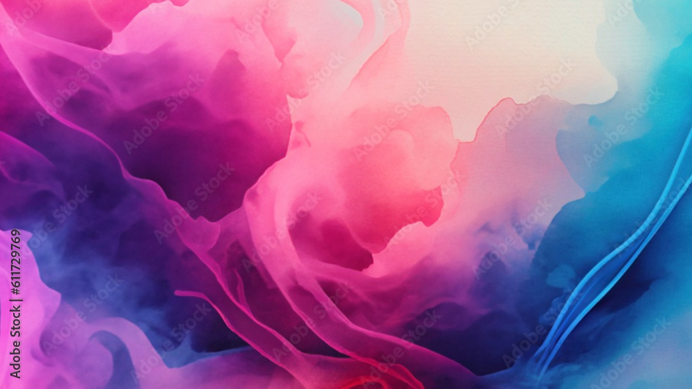 Beautiful Red and blue abstract watercolor background design created ...