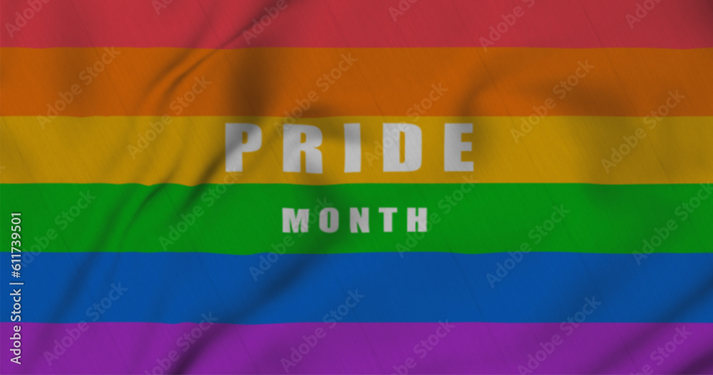 Happy pride month. pride flag. LGBTQ Progress Pride flag waving ...