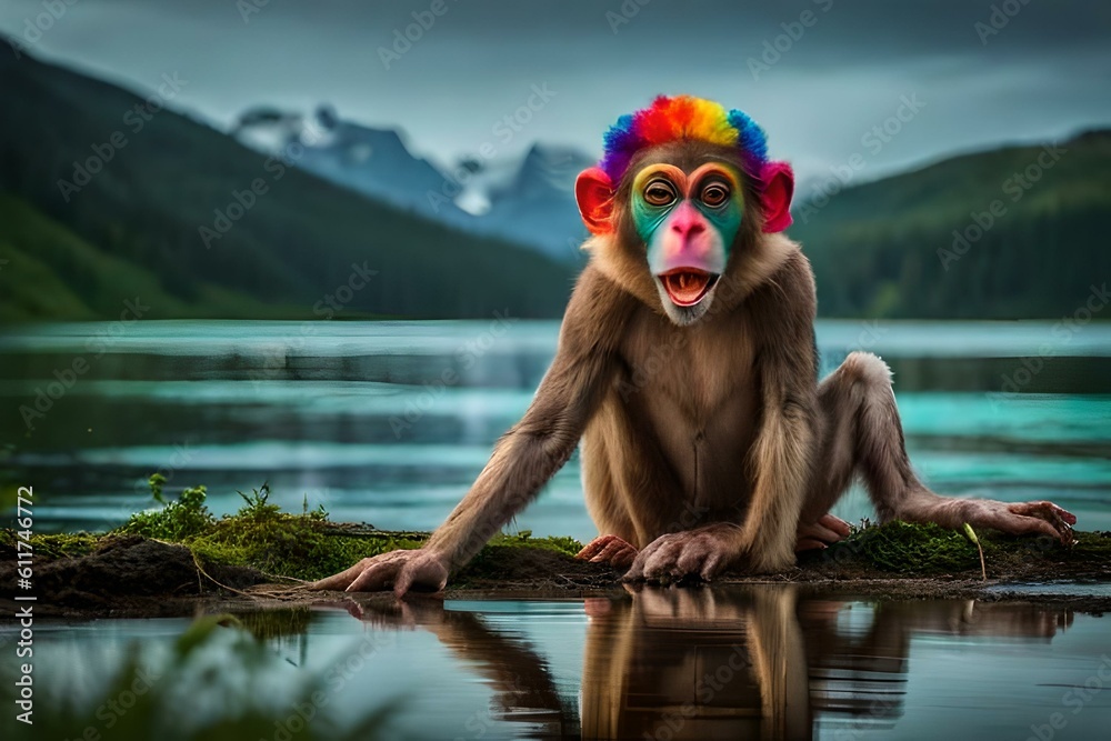 Funny Monkey Pictures With Makeup | Saubhaya Makeup