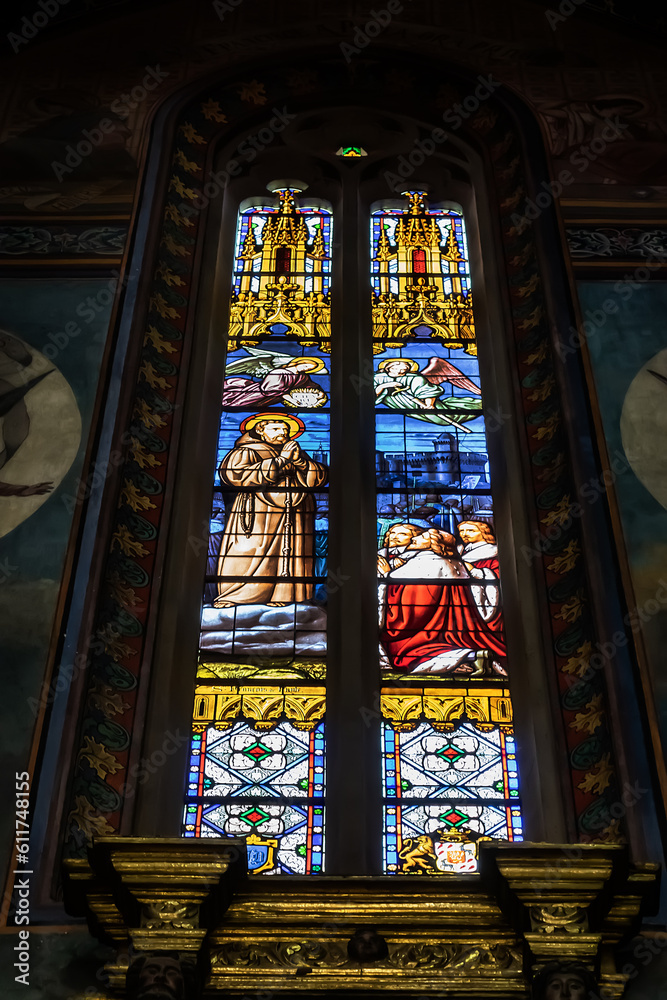 Interior of Roman Catholic Perpignan Cathedral of Saint John the ...