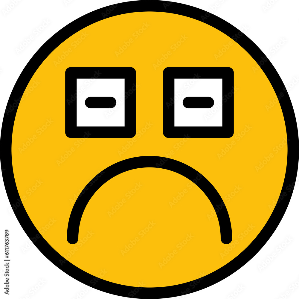 moody and angry face emoji Stock Illustration | Adobe Stock