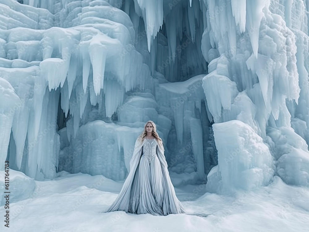 a realm of ice and snow, where an ice queen rules over a frozen kingdom ...