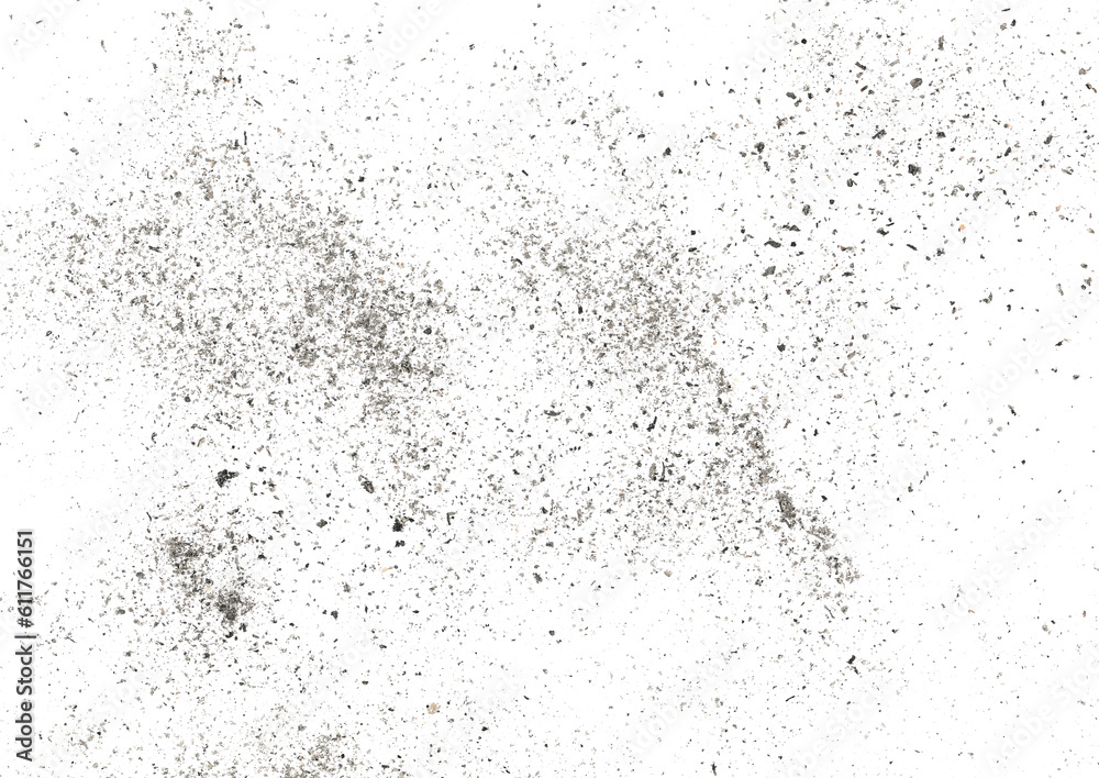 Cigarette ash isolated on white background, texture top view Stock ...