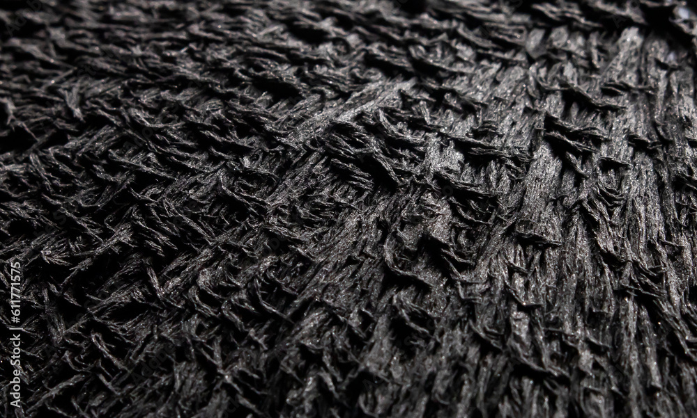 Iron filings texture. Visualisation of magnetic field. Top view, close ...