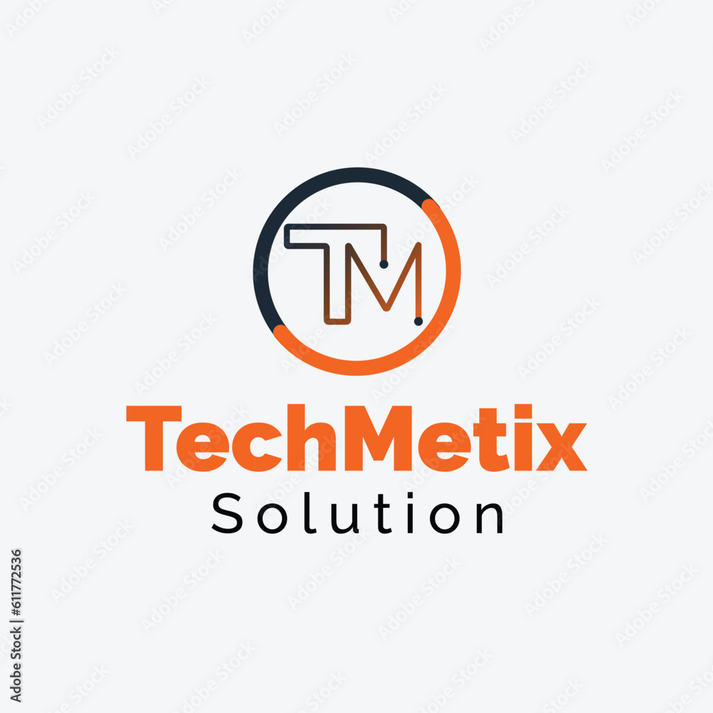 Tech Metix Logo template Stock Vector | Adobe Stock