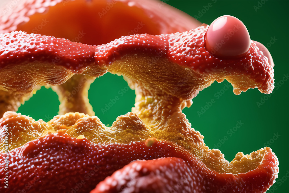 Contamination danger, illustrated with a micro insect parasite under ...