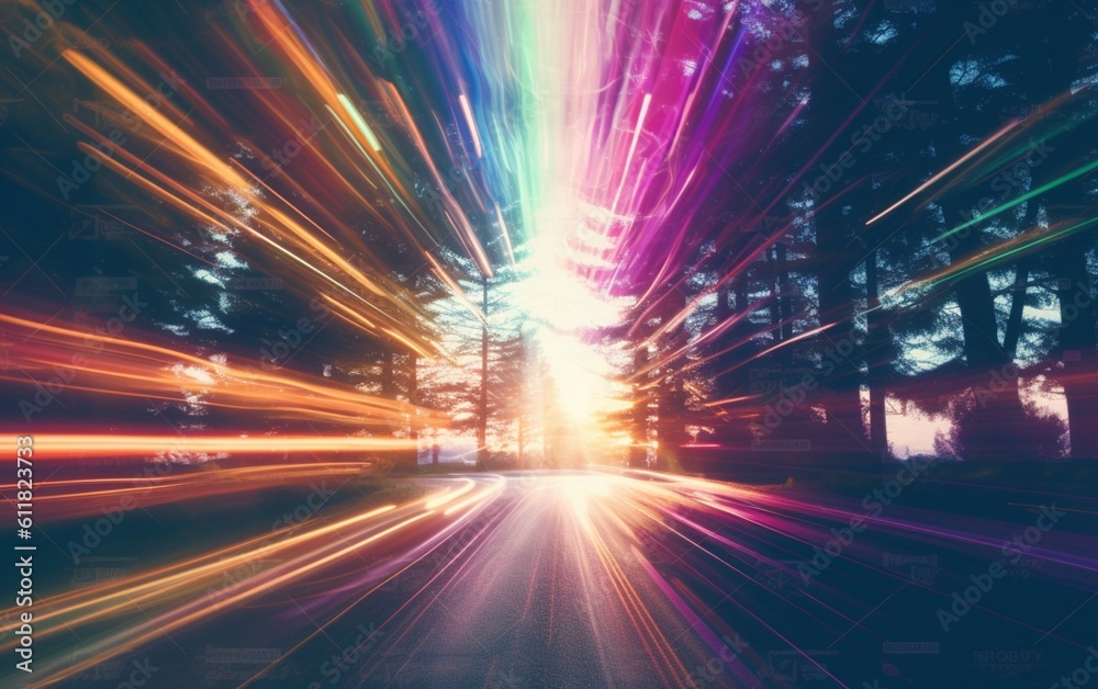 Dazzling Rainbow Spectrum: Mesmerizing Anamorphic Lens Flare Wallpaper ...