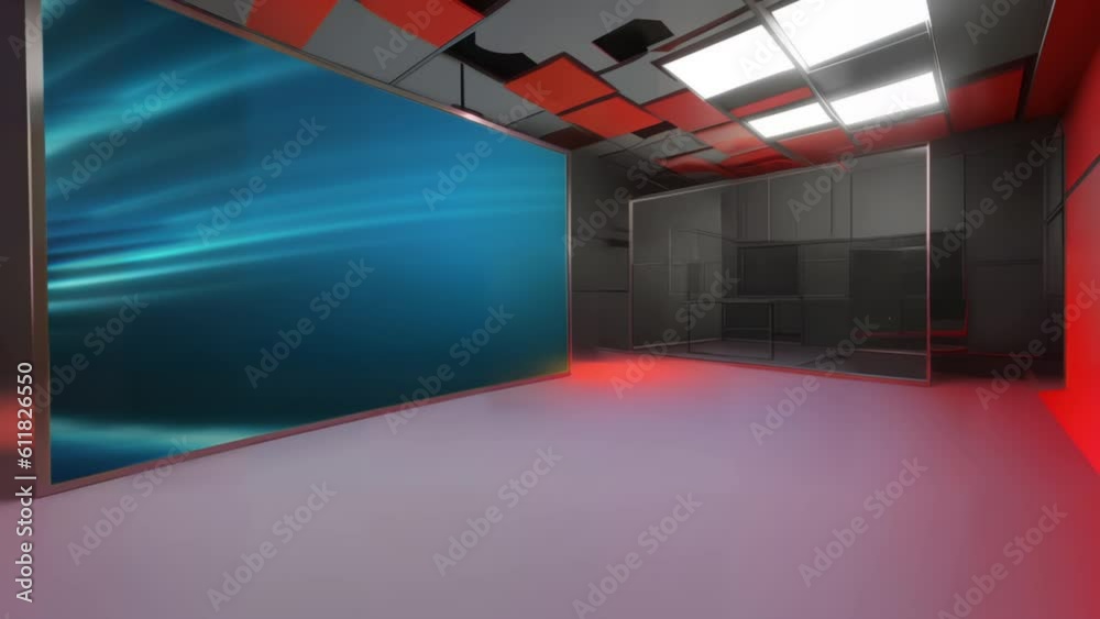 Immersive Virtual TV Studio Background Loop for Captivating Visuals ...