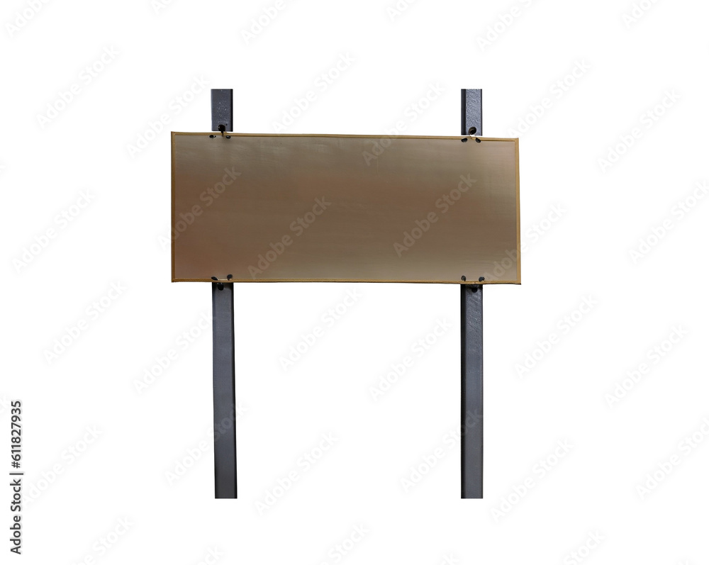 Blank board with place for text. Mockup. Isolated information sign ...