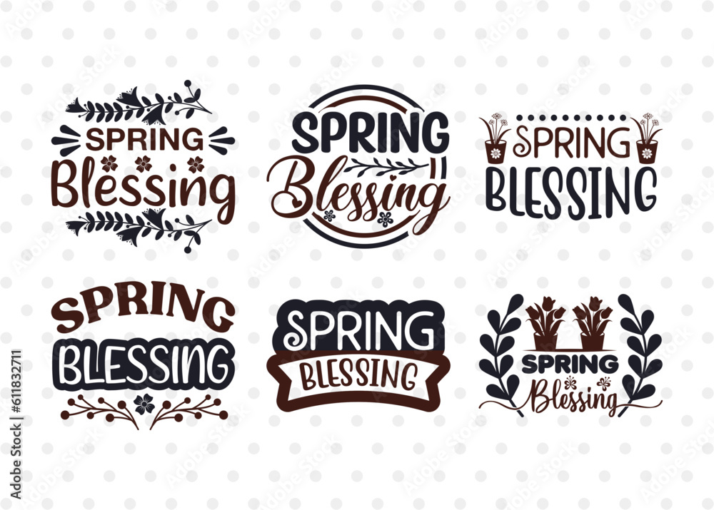 Spring Blessing SVG Bundle, Welcome Spring Svg, Spring Svg, Hello ...