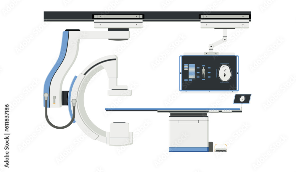 X-ray fluoroscopy machine Examination of various organs of the body ...