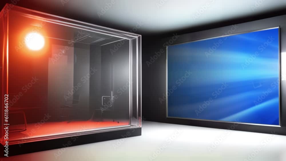 Engaging Virtual TV Studio Background Loop for Interactive Shows Stock ...