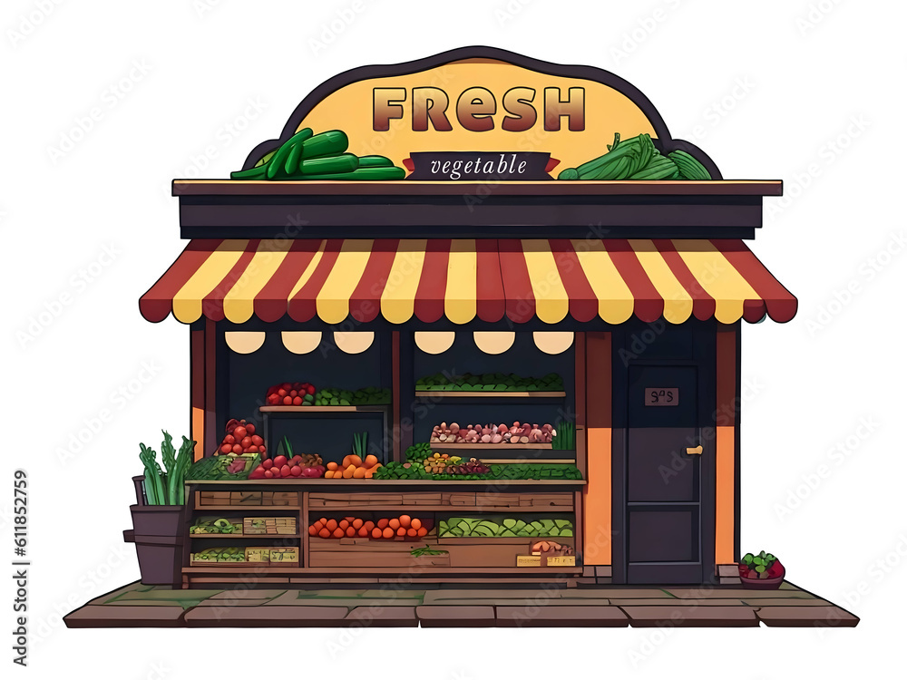 vegetable shop, hut, outlet isolated on transparent background png ...