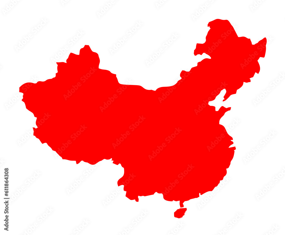 China map png. China symbol isolated on transparent background. flat ...