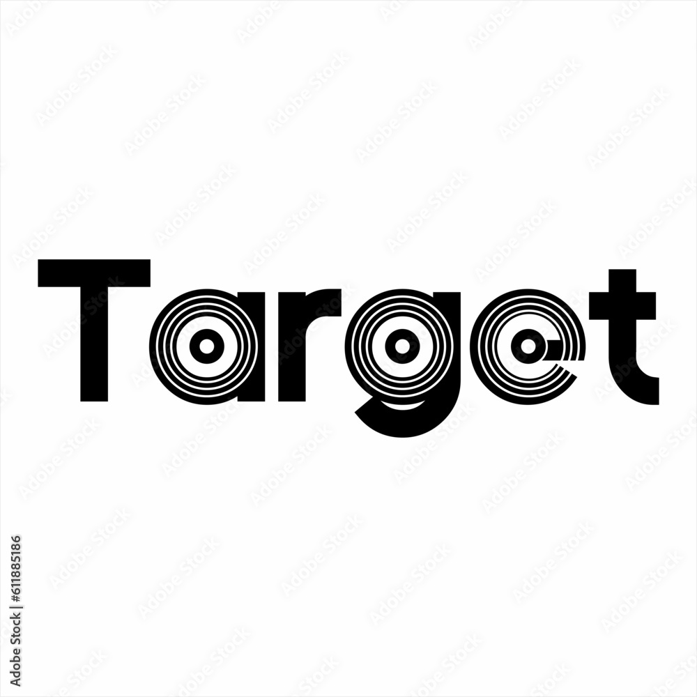 Target logo design. types of logos and vector logos. Illustration of ...