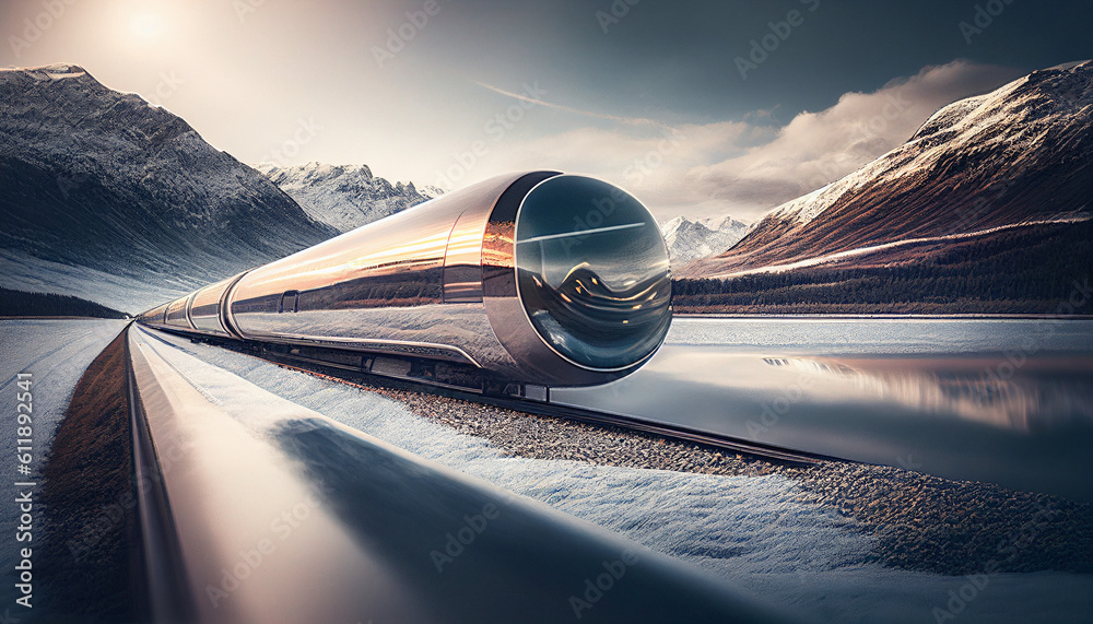 Future bullet train transportation system new mobility concept technology transit Rapid Express ...
