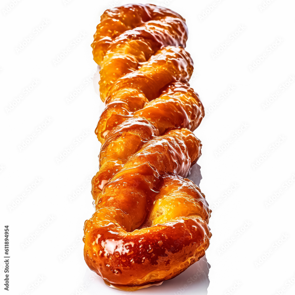 Delicious Koeksisters isolated on white background, generative AI Stock ...