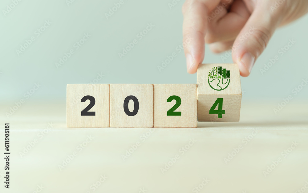 2024; Green business, enviromental sustainability. Carbon offset and ...