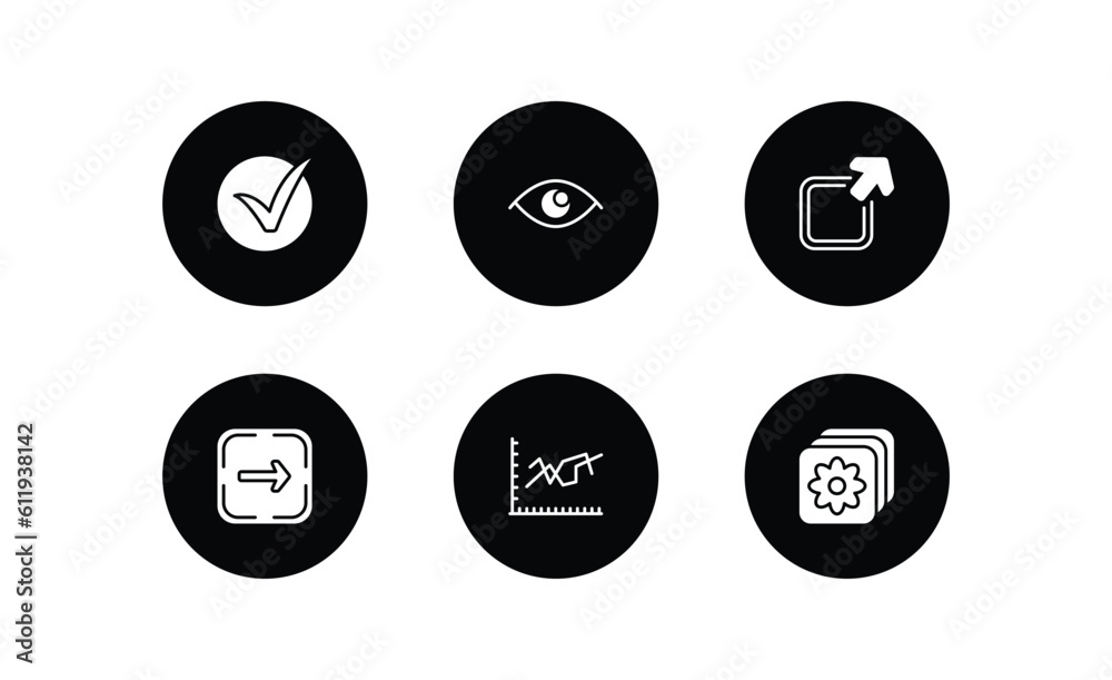 user interface filled icons set. user interface filled icons pack ...
