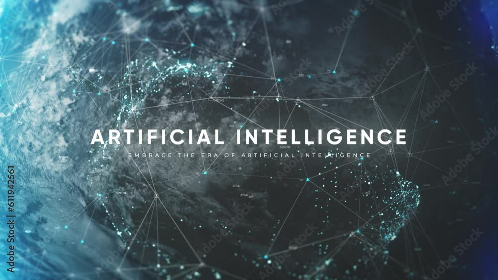 Vidéo Stock World in the future digital animation titles - Artificial ...