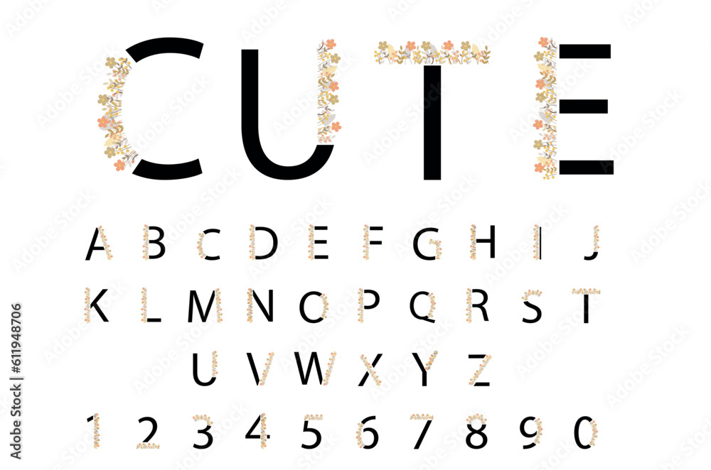 alphabet. vector drawing. the alphabet is English. a letter with ...