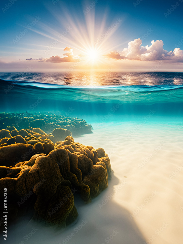 underwater wonderland, the colours shimmer and change with the ebb and ...