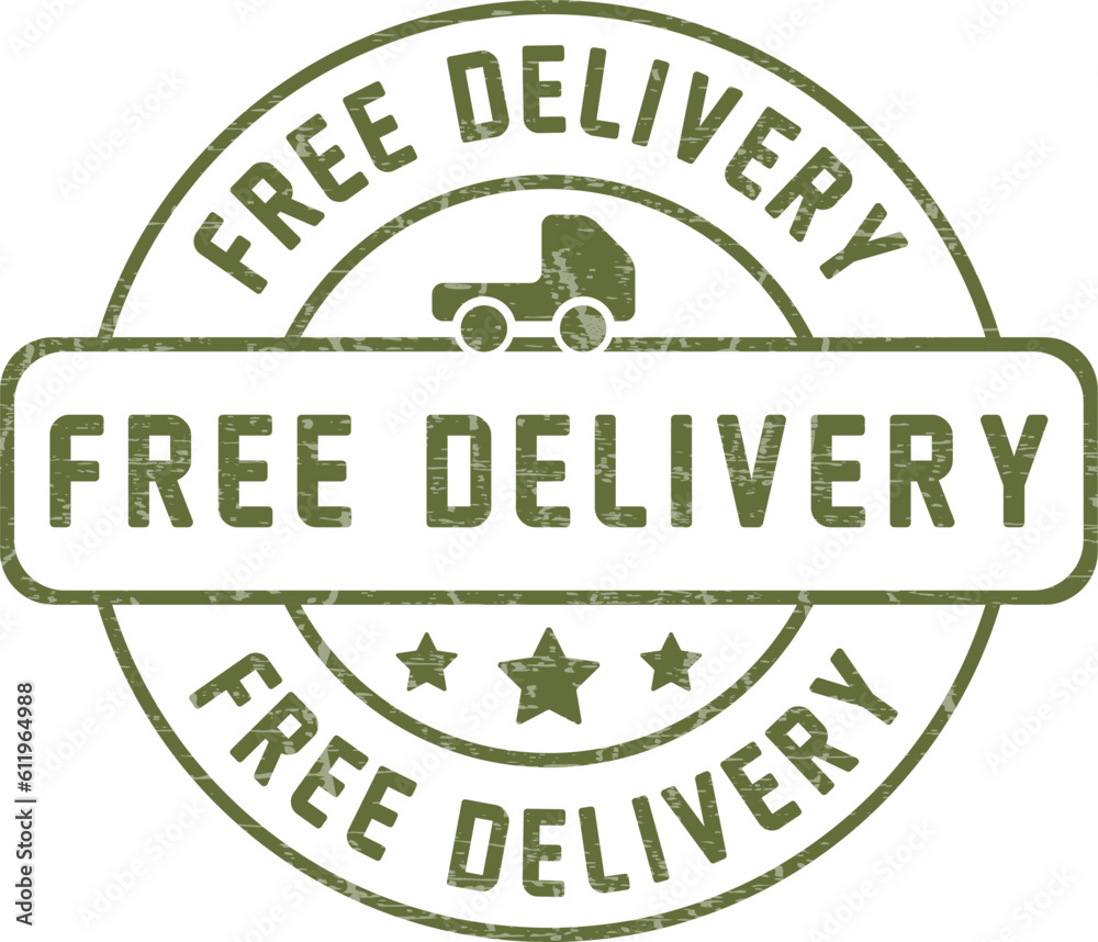 free delivery on all orders vector, free delivery stamp, free delivery ...