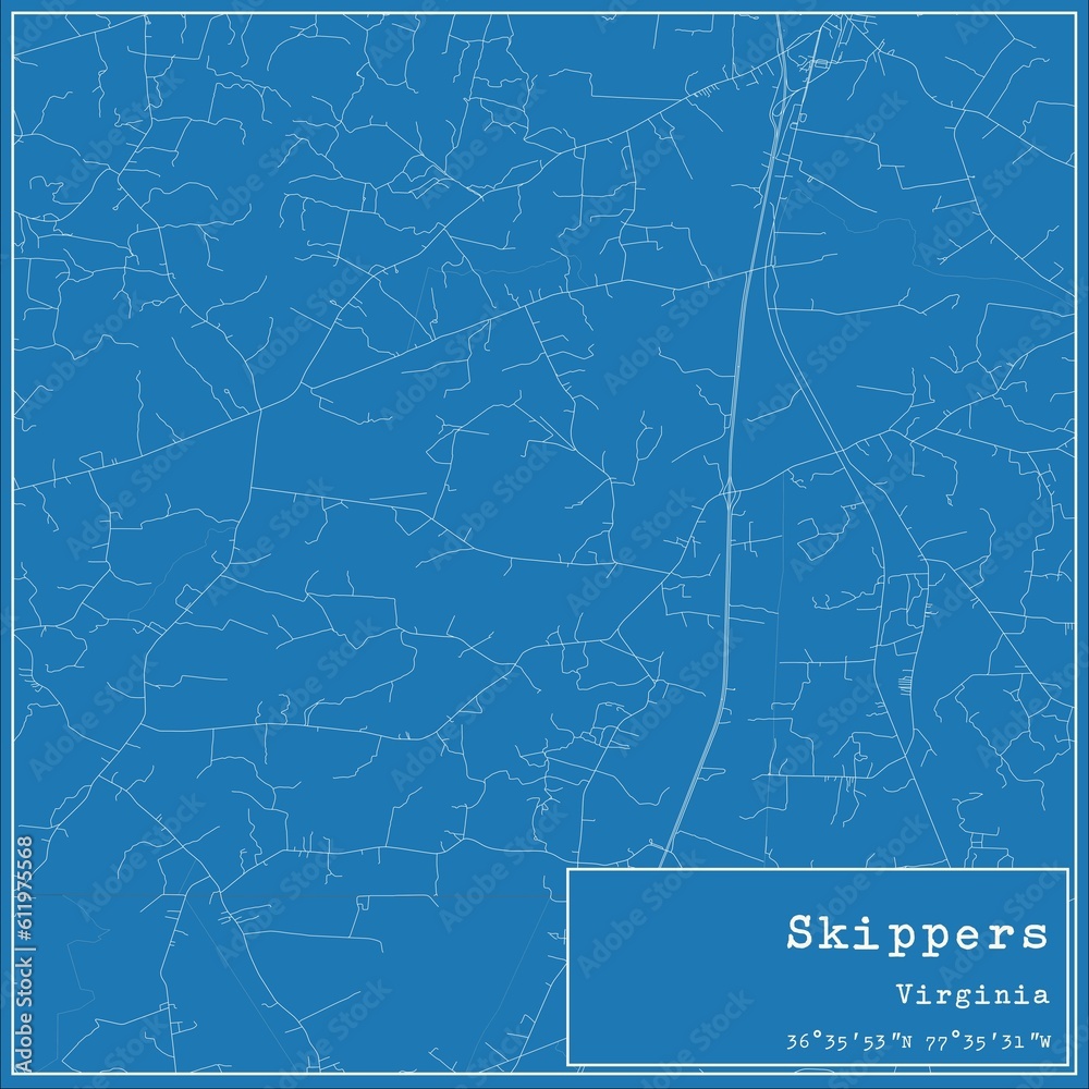 Fototapeta mapa świata dla dzieci Blueprint US city map of Skippers ...