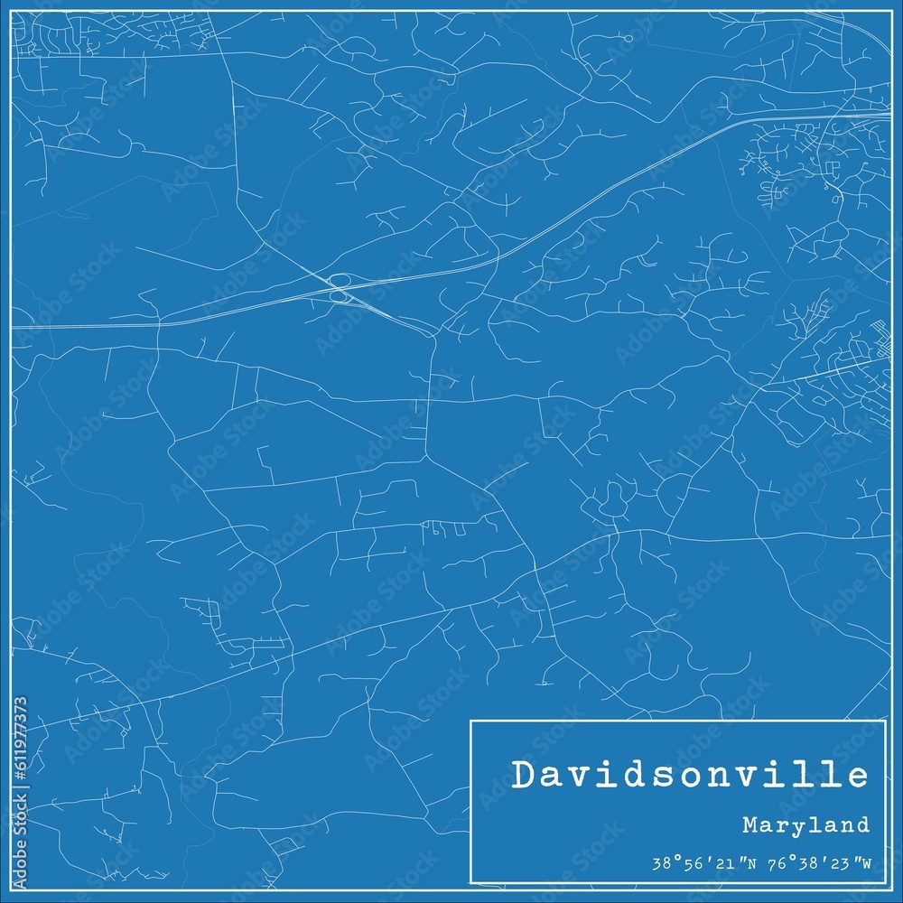 Fototapeta mapa świata dla dzieci Blueprint US city map of ...