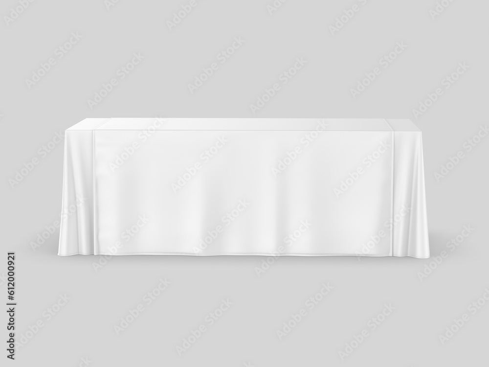 Trade show exhibition advertising table runner adjustable cloth Banner ...