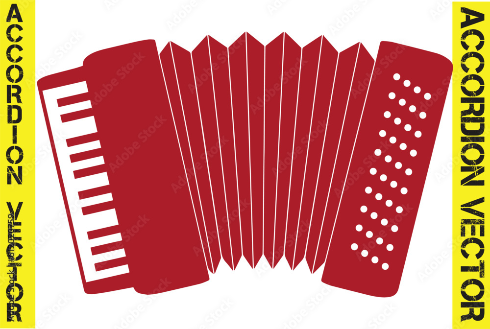 Vetor de Accordion vector image, accordion instrument musical Free ...