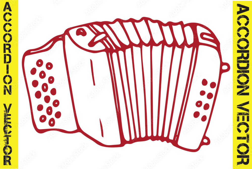 Accordion vector image, accordion instrument musical Free Vector ...