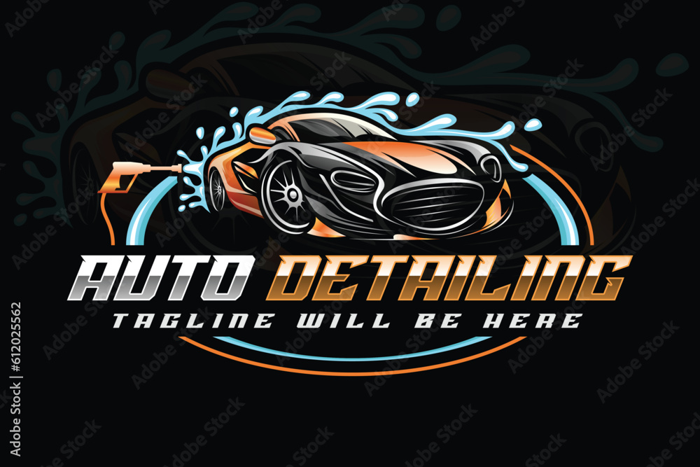 Auto detailing logo car detailing logo car wash logo car clean logo ...