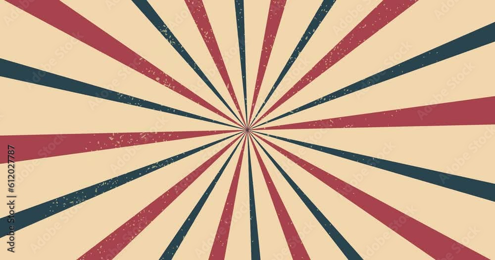 Retro Radial Background Animation. Animated sunburst twist background ...