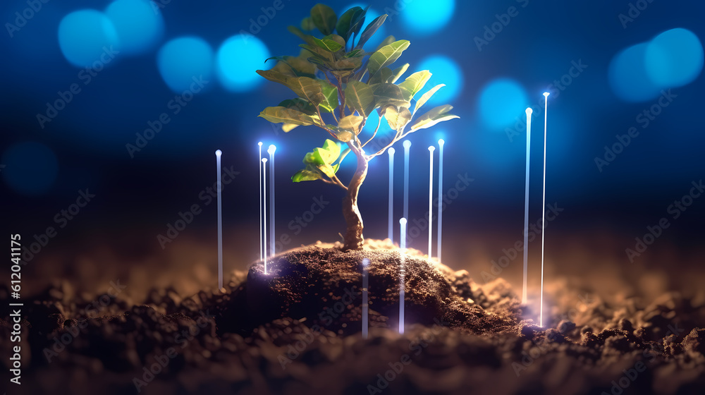 Metaverse Futuristic Tree Sapling Cultivation in Digital Soil ...