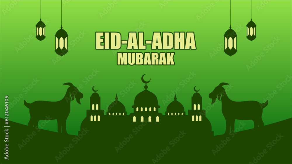 Eid al adha vector illustration for islam culture. Qurban design of ...