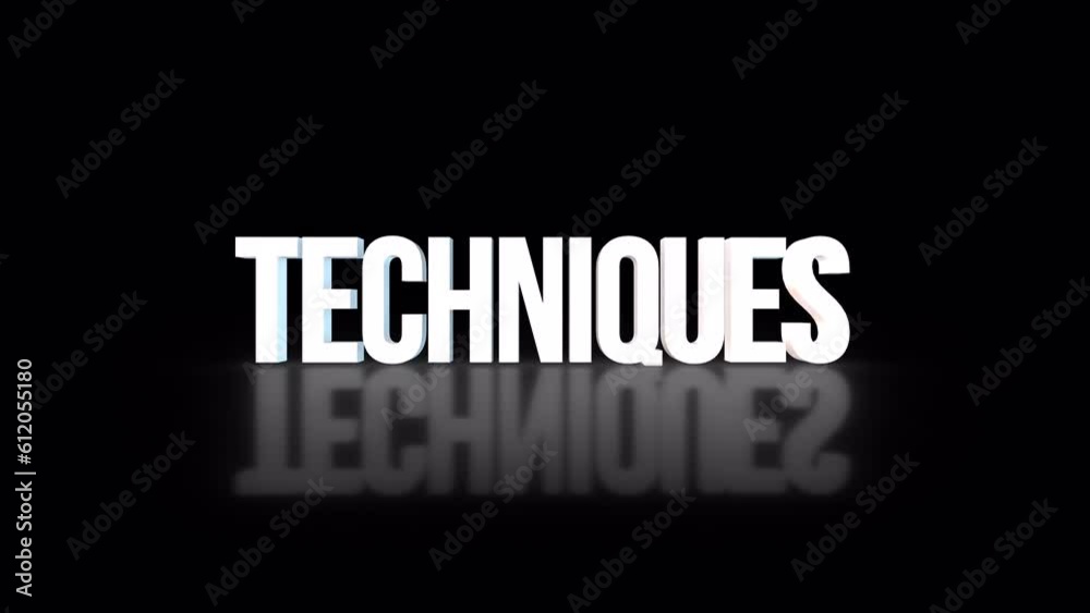 Techniques 3D Text spinning on a transparent background. 360 Degree ...