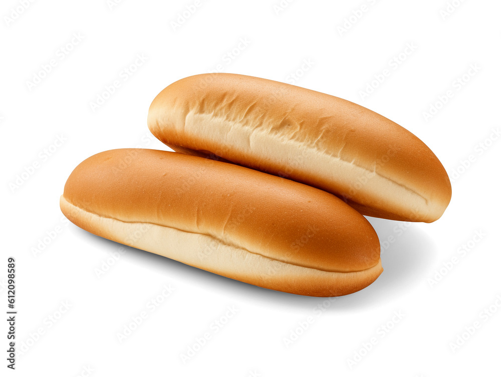 Empty hot dog buns isolated on transparent or white background, png ...
