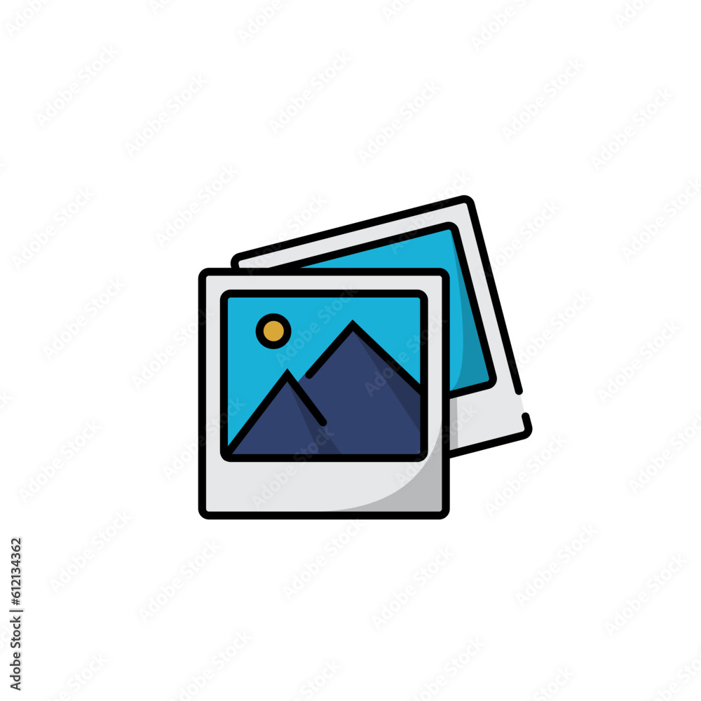 picture icon photo camera vector snapshot, polaroid photo symbols for ...