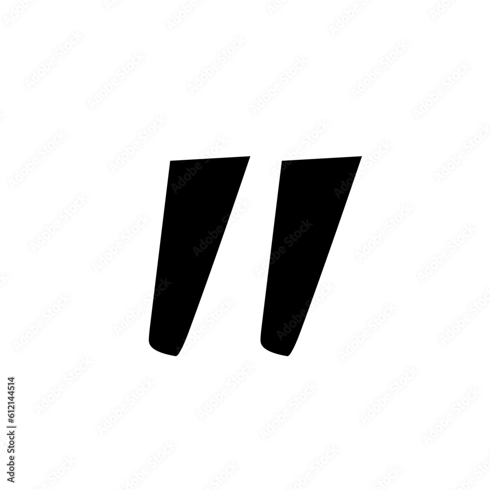 Punctuation flat mark set. Quote icons for conversation, quote ...