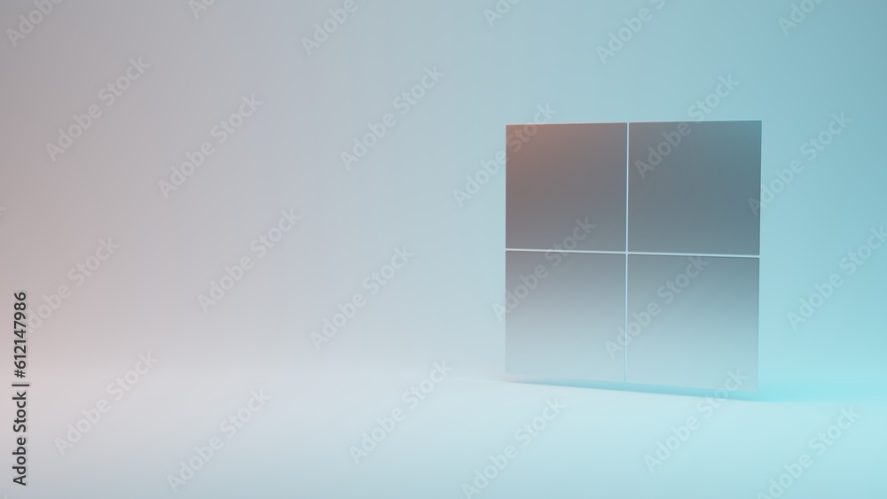 Windows wallpaper. 8k. 3d rendering Stock Illustration | Adobe Stock