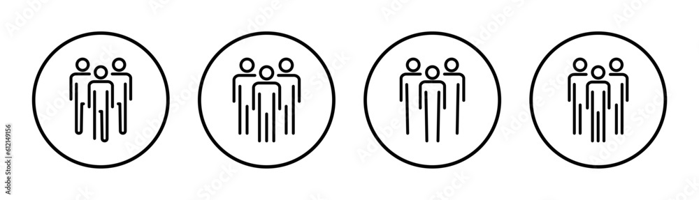 People icon set illustration. person sign and symbol. User Icon vector ...