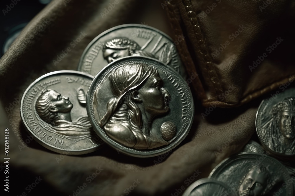 Judas 30 pieces of silver, sack thirty coins biblical symbol betrayal ...