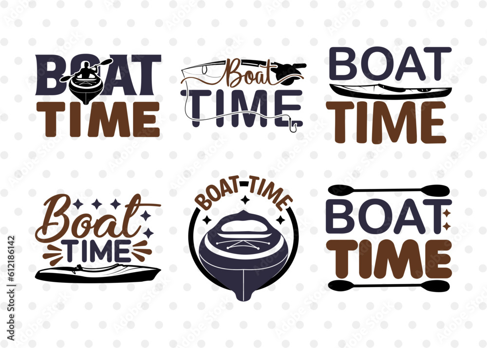 Vetor do Stock: Boat Time SVG Bundle, Lake Svg, Lake Life Svg, Canoe ...