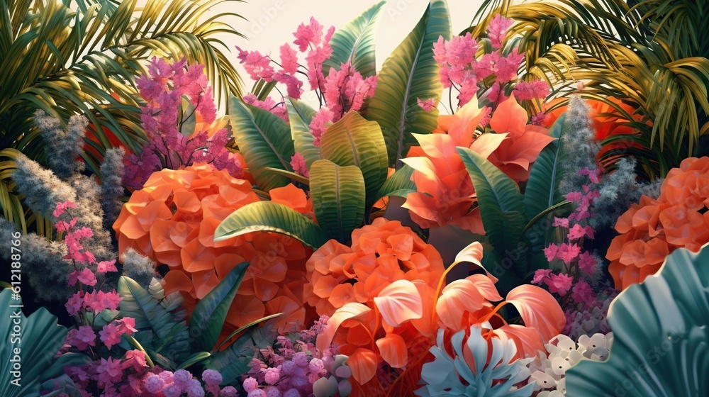 beautiful summer flower summer plant background soft color palette ...