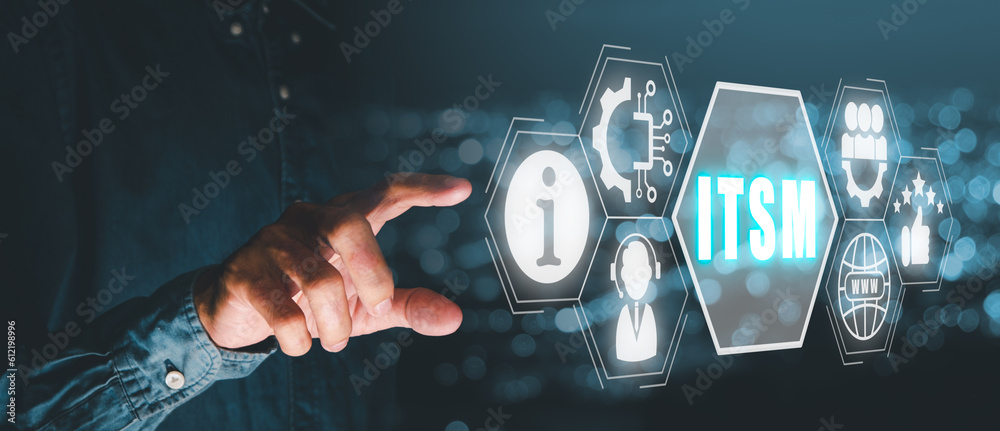 ITSM, information technology service management concept, Business ...