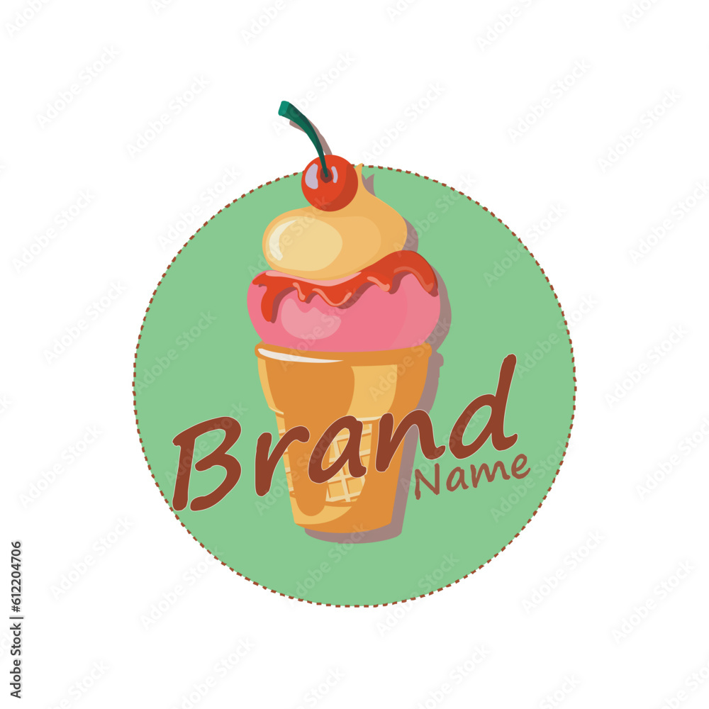 Label banner design for various snacks Stock Vector | Adobe Stock