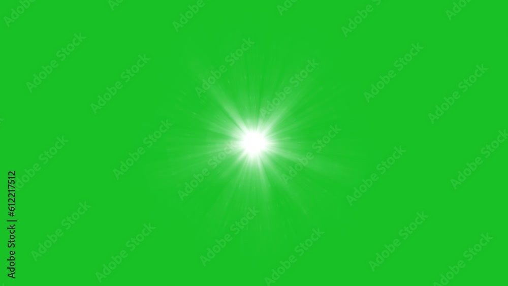 Blinking star on green screen background motion graphic effects. Stock ...