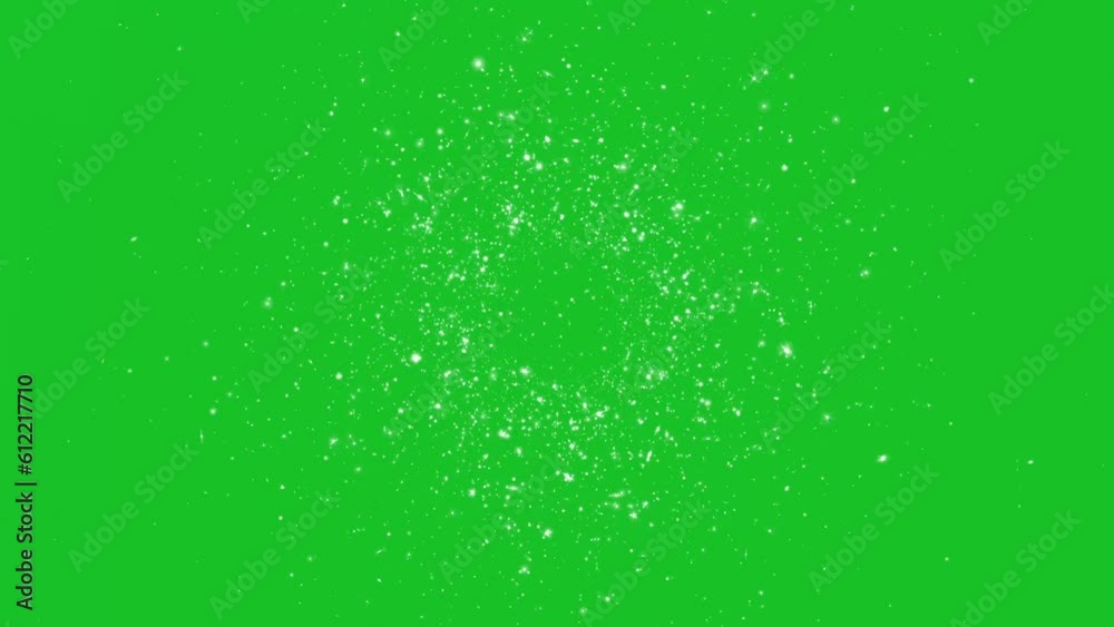 Shining glitter particles on green screen background motion graphic ...