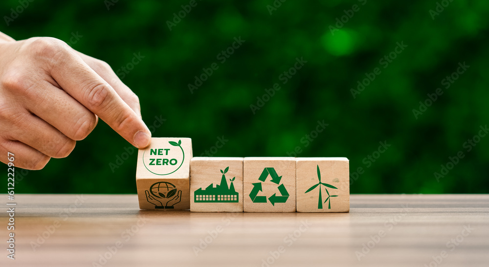 Net zero by 2050. Carbon neutral. Net zero greenhouse gas emissions ...